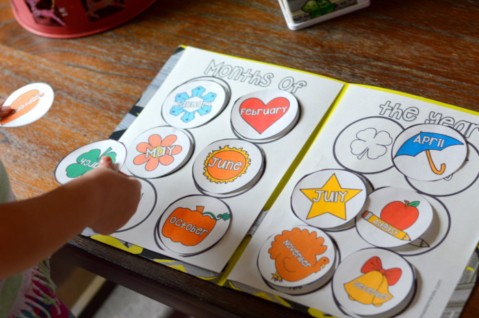 Months Of The Year Preschool/Kindergarten and First Grade File Folder ...