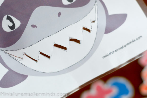 Feed The Shark Colors And Shapes Matching Activity For Preschoolers and ...