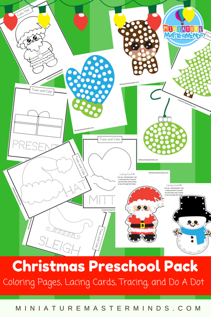 Preschool Printable Christmas Cards