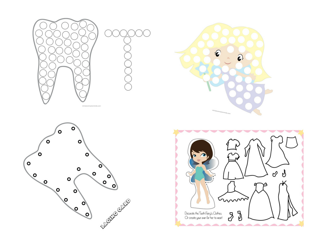 The Tooth Fairy 103 Page Printable PreschoolKindergarten Educational ...