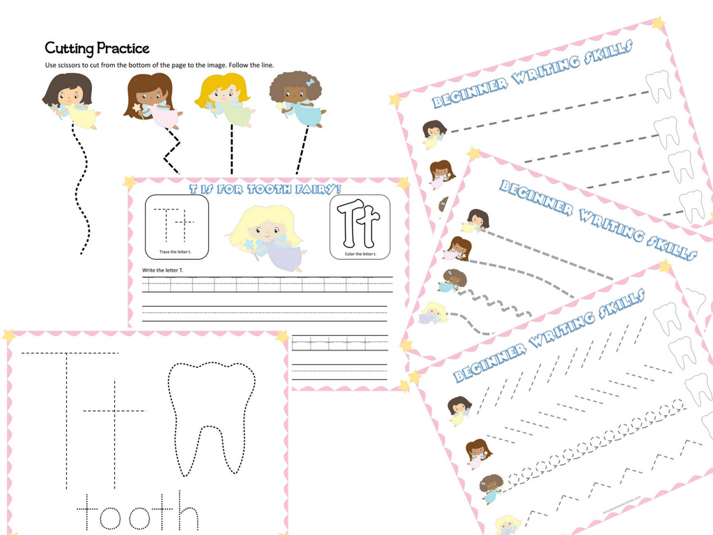 The Tooth Fairy 103 Page Printable PreschoolKindergarten Educational ...